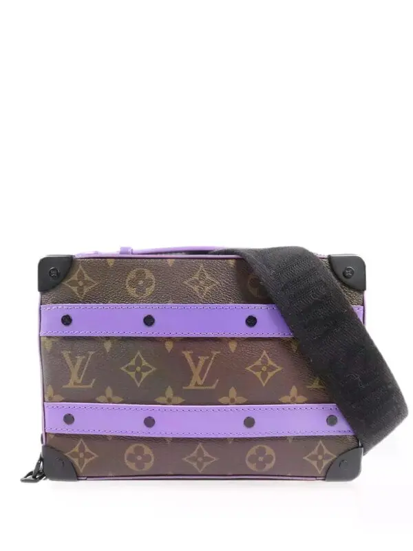 LOUIS VUITTON Monogram Macassar Handle Soft Trunk Shoulder Bag - Brown