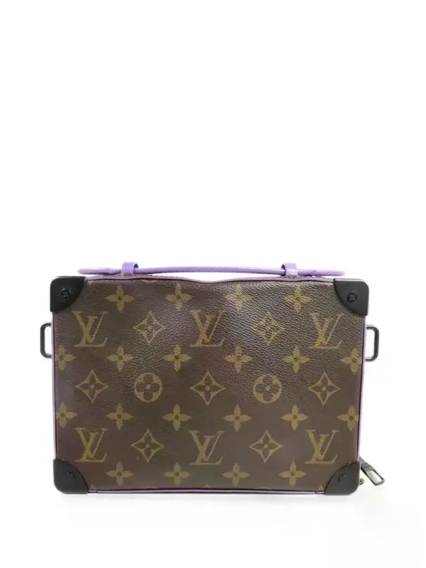 LOUIS VUITTON Monogram Macassar Handle Soft Trunk Shoulder Bag
