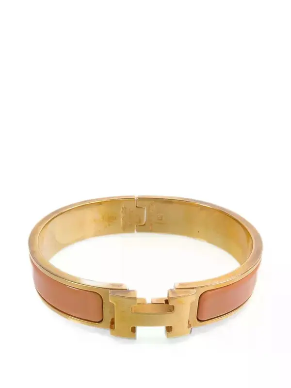 Hermès Clic-h Enamel Bracelet - Gold