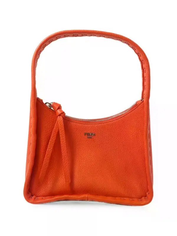 Fendi Mini Fendessence Leather Tote Bag - Orange