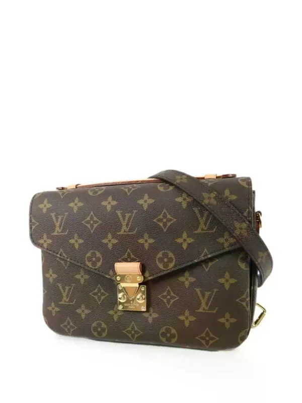 LOUIS VUITTON Monogram Pochette Metis Bag - Brown