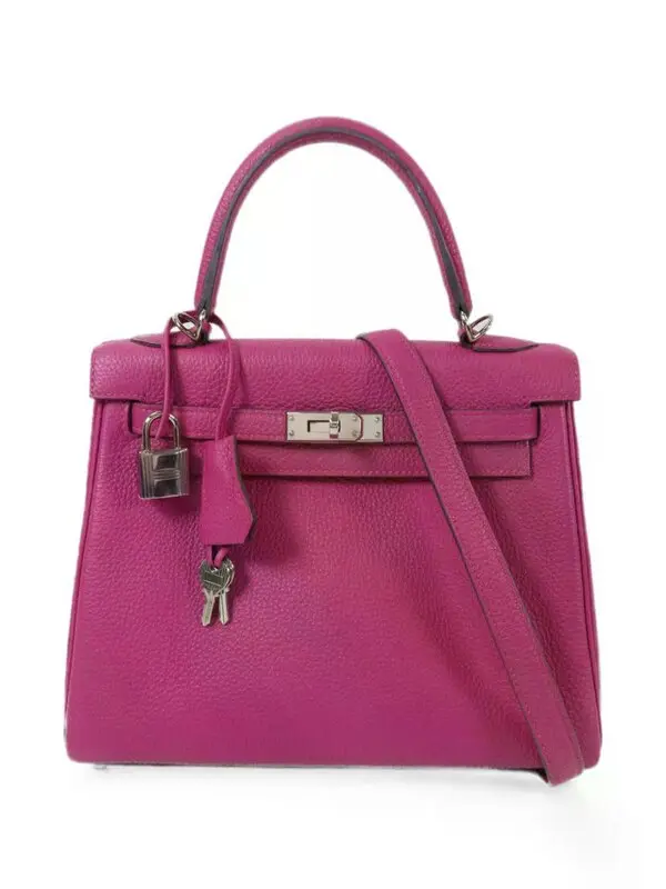 Hermès 25 Kelly Two-way Handbag - Pink
