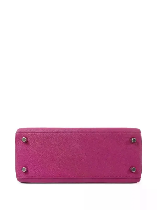Hermès 25 Kelly Two-way Handbag In Togo Leather - Pink