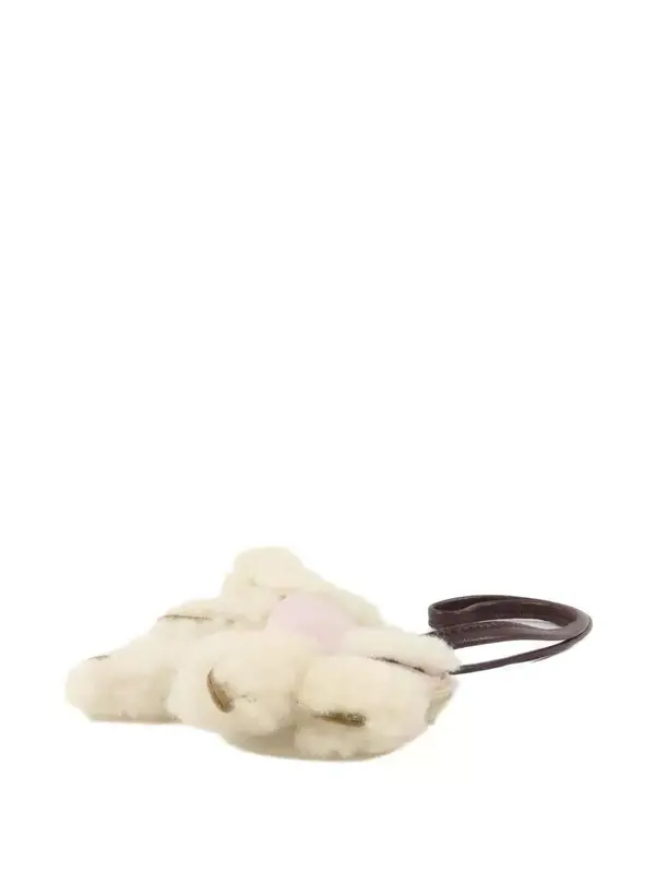 Hermès White Lambskin Poodle Bag Charm - Neutrals