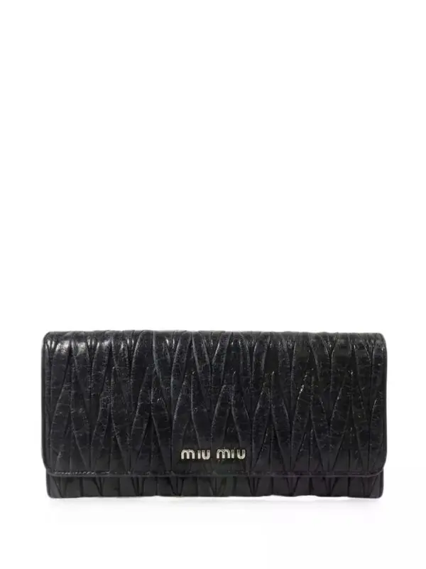 Miu Miu Matelassé Leather Wallet