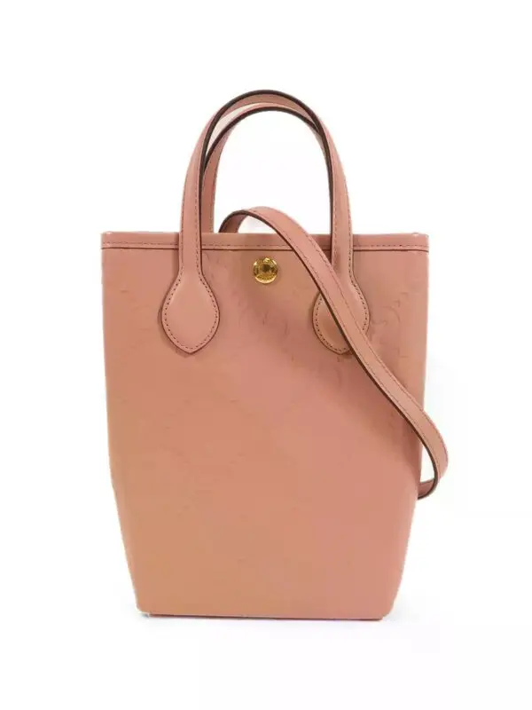 Gucci Leather Tote Bag - Pink