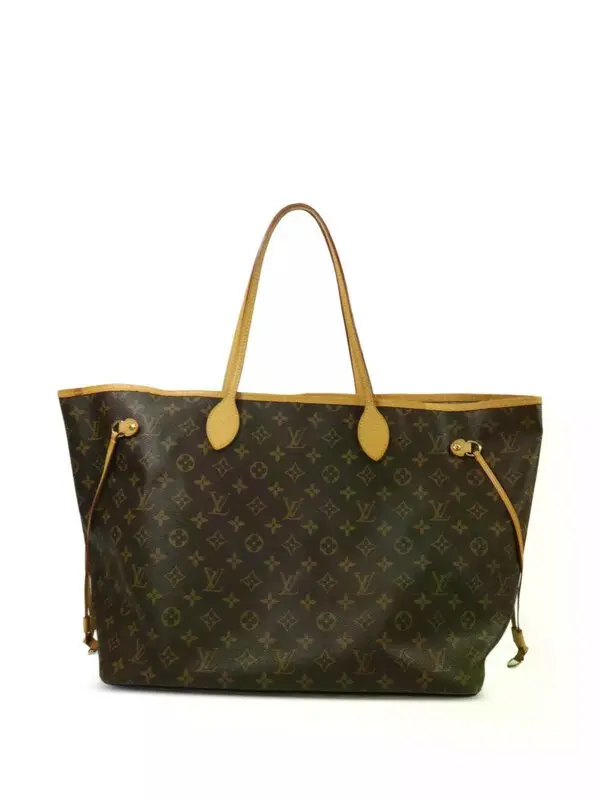 LOUIS VUITTON Gm Neverfull Monogram Tote Bag - Brown