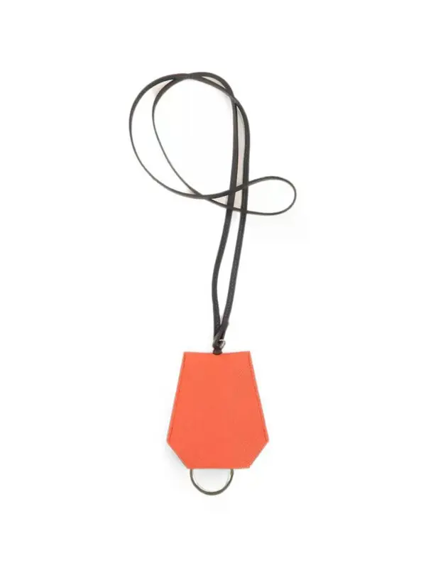 Hermès Hibouton Clochette Key Ring Charm - Orange