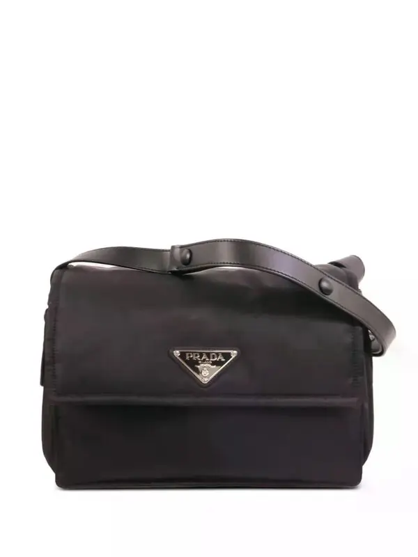 Prada Padded Shoulder Bag - Black