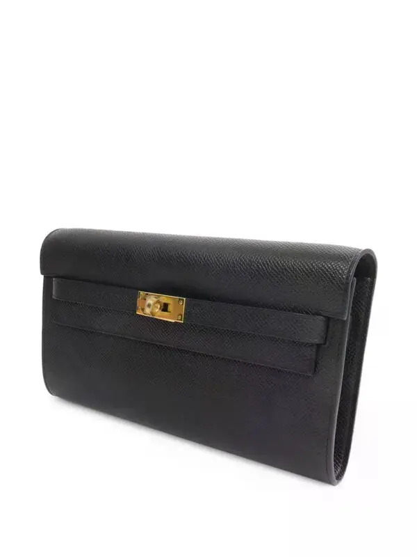 Hermès Kelly To Go Grained Clutch Bag - Black