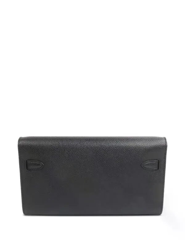 Hermès Kelly To Go Grained Clutch Bag - Black