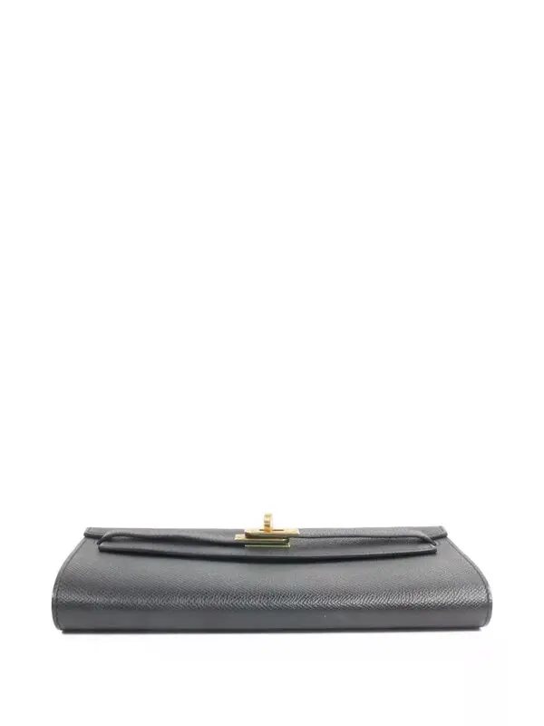 Hermès Kelly To Go Grained Clutch Bag - Black