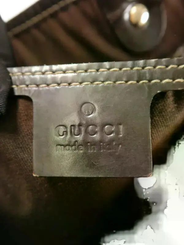 Gucci Gg Leather-trim Tote Bag