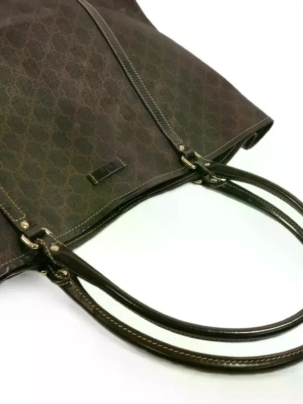 Gucci Gg Leather-trim Tote Bag