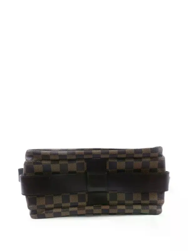 LOUIS VUITTON Damier Ebene Naviglio Shoulder Bag - Brown
