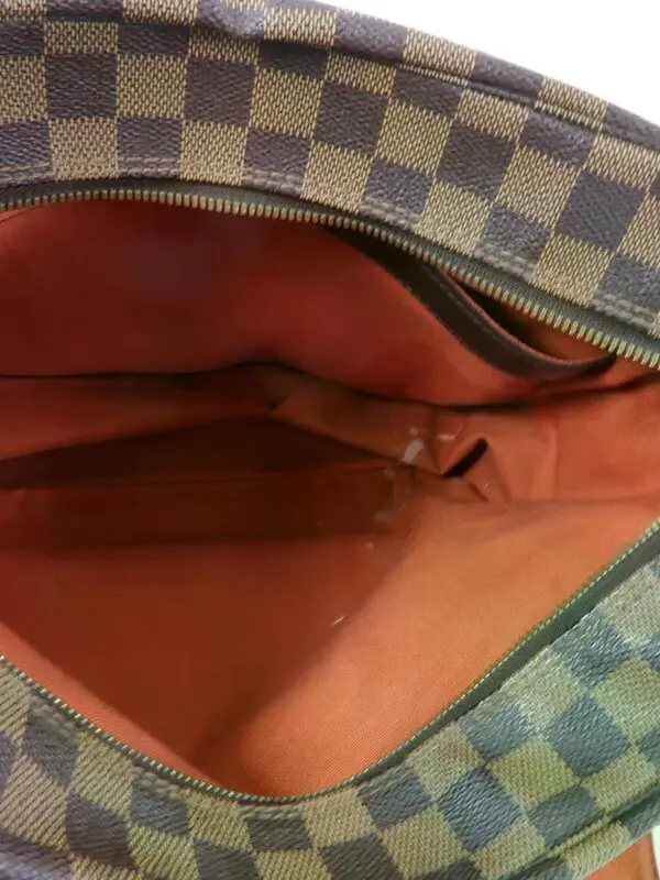 LOUIS VUITTON Damier Ebene Naviglio Shoulder Bag - Brown