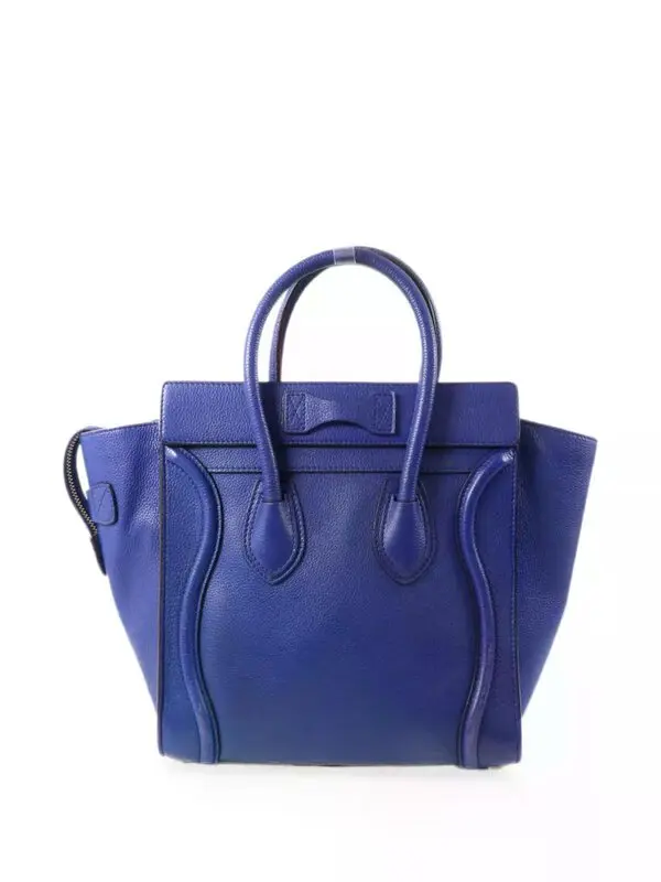 Celine Micro Luggage Tote Bag - Blue