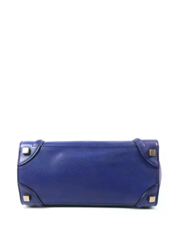 Celine Micro Luggage Tote Bag - Blue