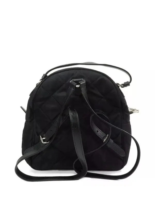 Prada Quilted Mini Backpack - Black