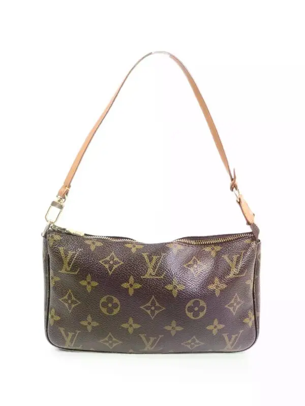 LOUIS VUITTON Monogram Pochette Shoulder Bag - Brown
