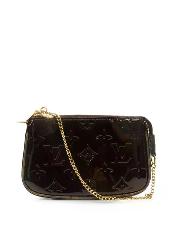 LOUIS VUITTON Mini Pochette Accessoires Shoulder Bag - Red