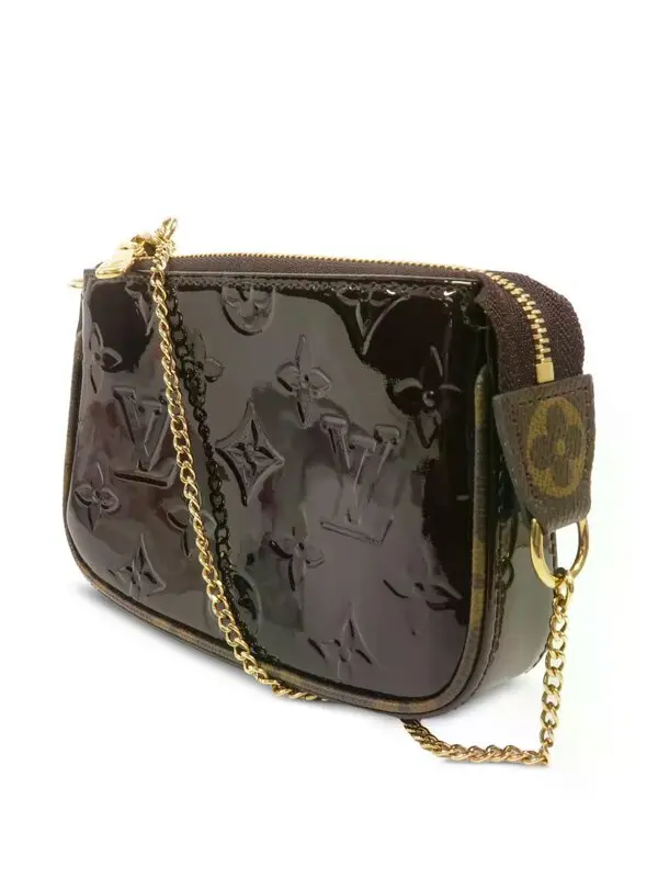 LOUIS VUITTON Mini Pochette Accessoires Shoulder Bag - Red