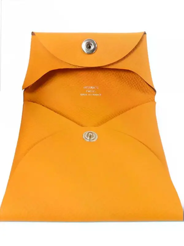 Hermès Bastia Epsom Coin Case - Orange