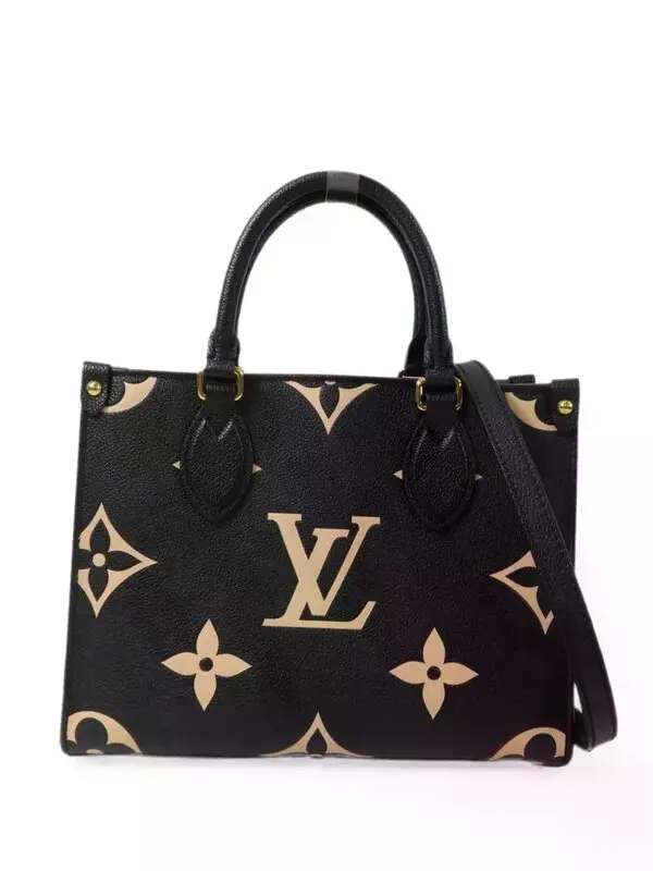 LOUIS VUITTON Monogram Empreinte On The Go Pm Tote Bag