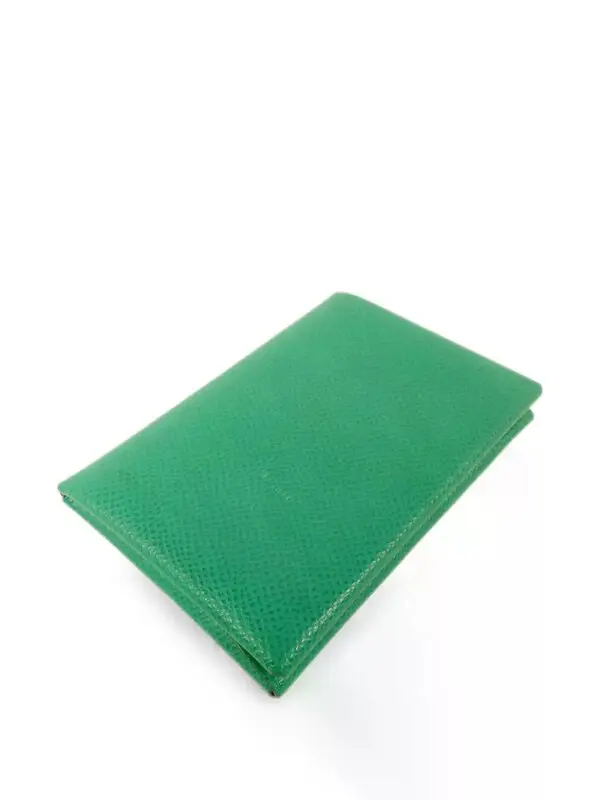 Hermès Calvi Duo Card Holder - Green