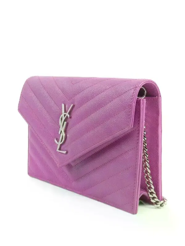 Saint Laurent Cassandra Envelope Chain Wallet