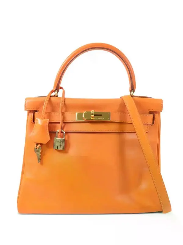 Hermès Kelly 28 Tote Bag - Orange