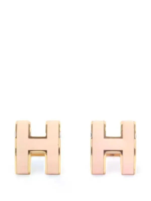 Hermès Mini Pop H Earrings - Gold
