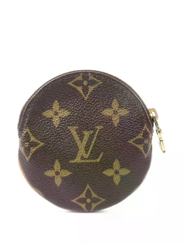 LOUIS VUITTON Monogram-embossed Coin Case - Brown
