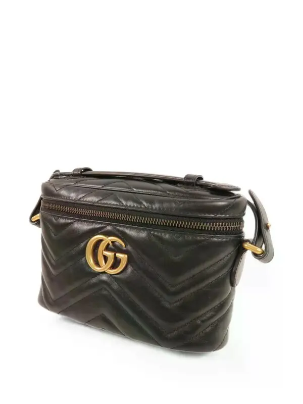 Gucci Leather Matelassé Mini Marmont Tote Bag