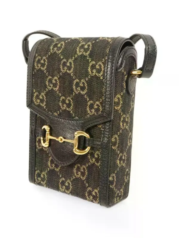 Gucci Mini Horsebit 1955 Gg Shoulder Bag