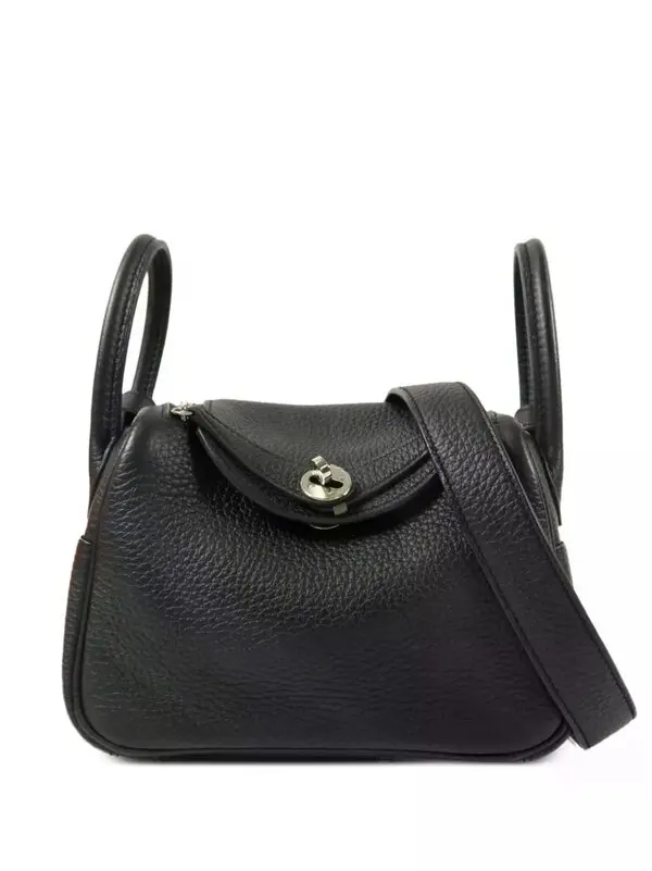 Hermès 2024 Mini Lindy Shoulder Bag - Black