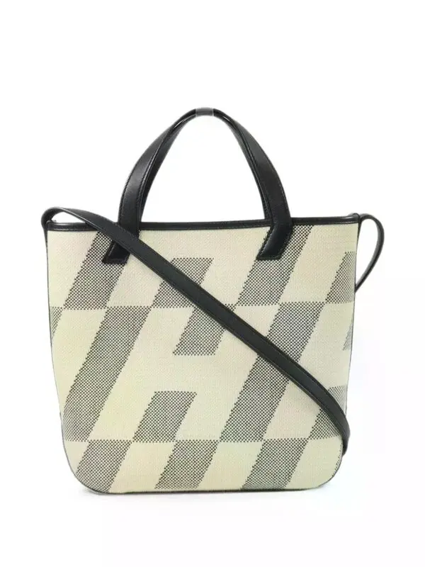 Hermès Cabas H En Biais 27 Shoulder Bag - Neutrals