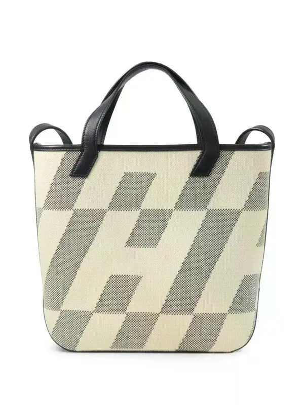 Hermès Cabas H En Biais 27 Shoulder Bag - Neutrals
