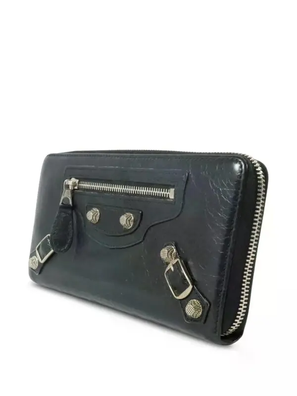 Balenciaga Stud-detail Zip-around Wallet