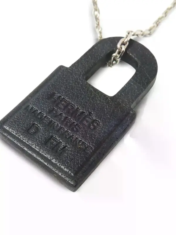 Hermès O'kelly Dual Padlock Necklace - Silver