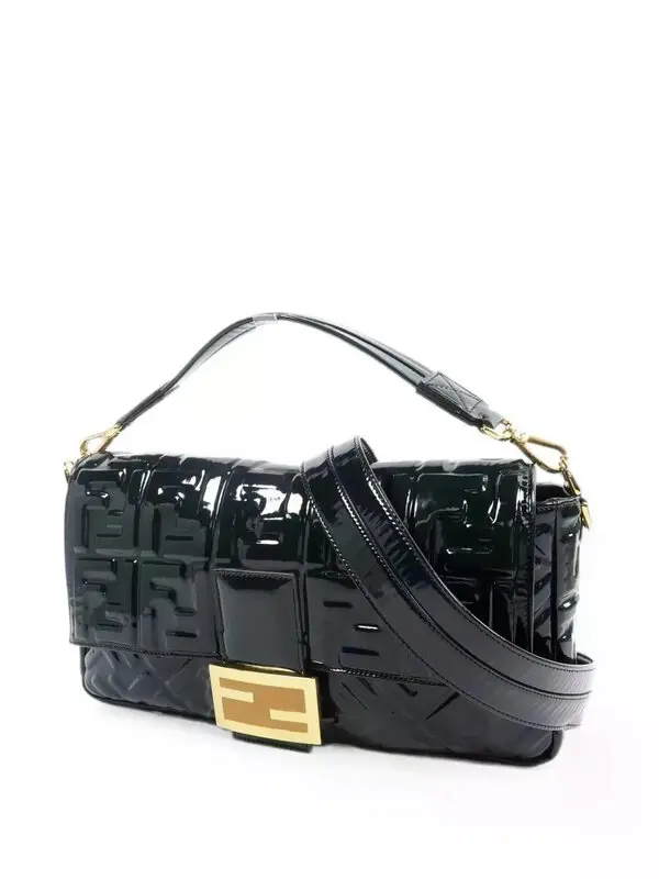 Fendi Large Baguette Leather Shoulder Bag