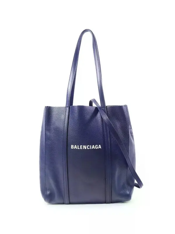 Balenciaga Everyday Leather Tote Bag - Blue