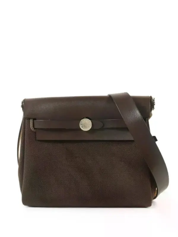 Hermès Mini Herbag Shoulder Bag - Brown