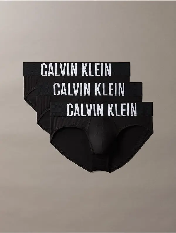 Calvin Klein Intense Power Air 3-pack Hip Brief - Black