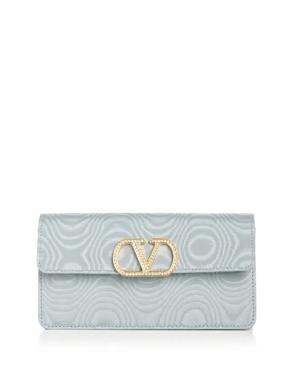 Valentino Garavani Wallet On A Chain - Light Blue