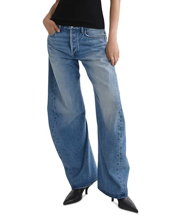 AGOLDE Spiral High Rise Curved Tapered Jeans - Venture