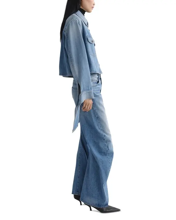 AGOLDE Hewitt Cropped Denim Shirt