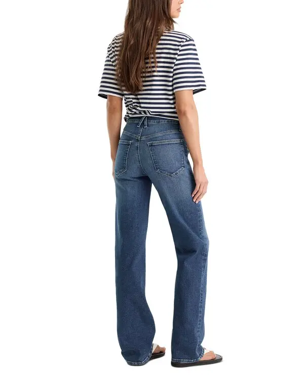 Good American Good True High Rise Straight Jeans