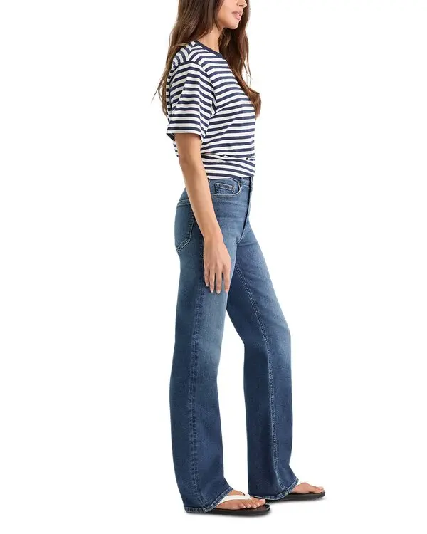 Good American Good True High Rise Straight Jeans