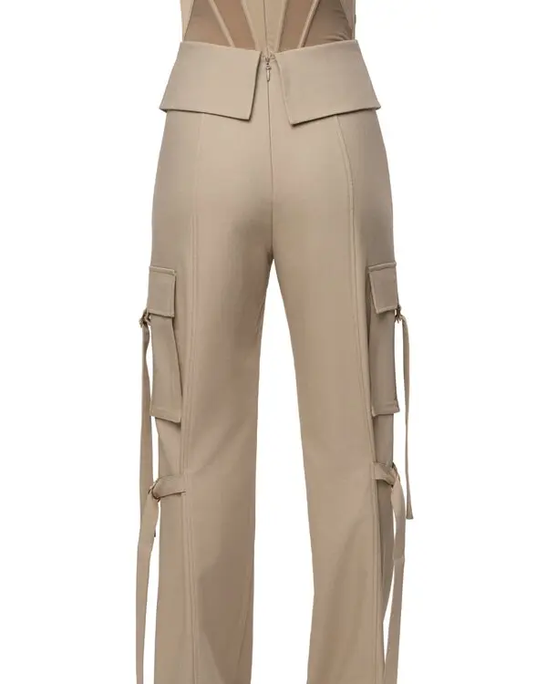 JLUXLABEL Downtown Cargo Pant Wide Leg, Cargo Pockets With Metallic Accents